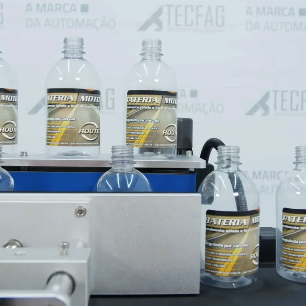 Rotuladora Automática de Frascos Cilíndricos RBL80 - tecfag