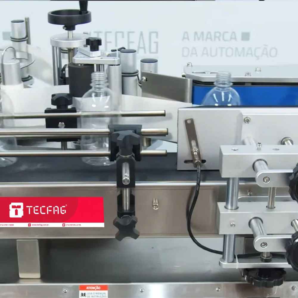 Rotuladora Automática de Frascos Cilíndricos RBL80 - tecfag