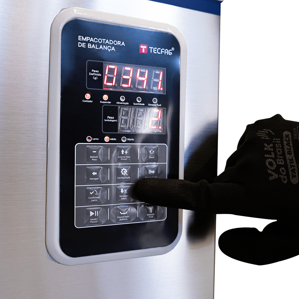 Dosadora com Balança Eletrônica para Pós de Baixa Fluidez DM5000F - tecfag